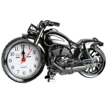 Limei Vintage Mini Bicycle Model Alarm Clock Battery Powered Desk Shelf ...