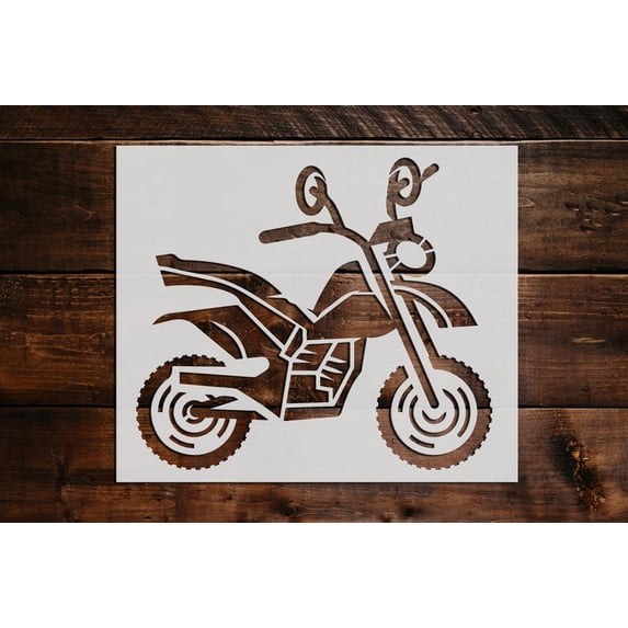 Motorcycle, Motorbike Stencil - Art and Wall Stencil (6"x5") - Walmart.com