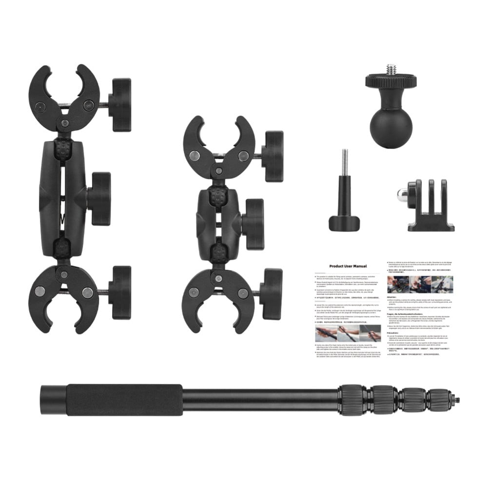 Motorcycle Mount Kit for Insta360 One X5/X4: 360° Multi-Angle Stability ...