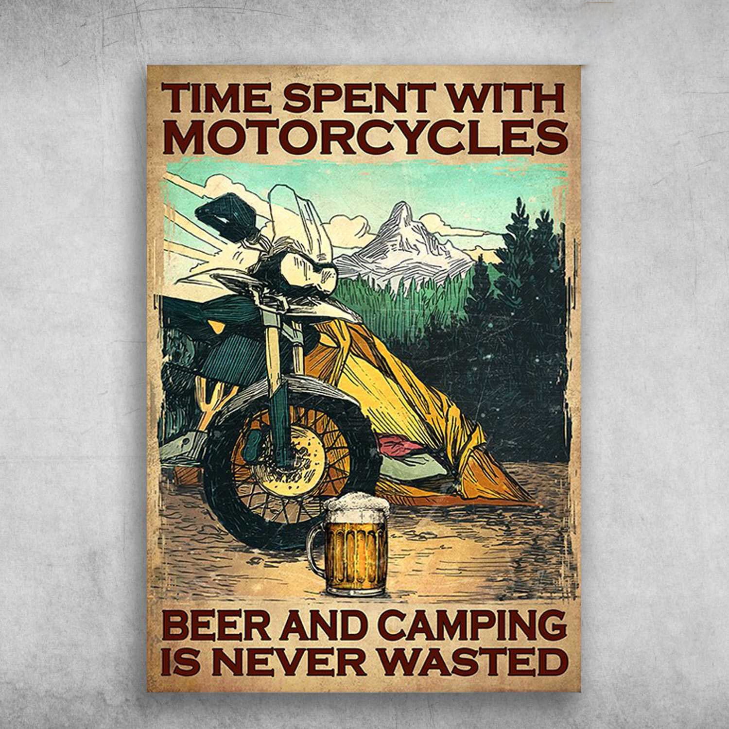Motorcycle Mountain, Camping Motorbike - Time Spent With Motorcycles ...