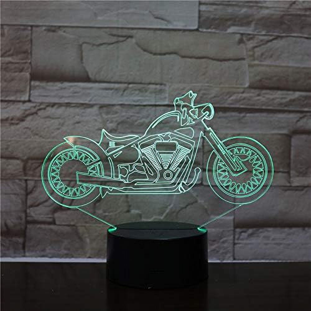 Motorcycle Night Light for Boys Toys Lamp, Gifts for Motorcycle Lovers ...