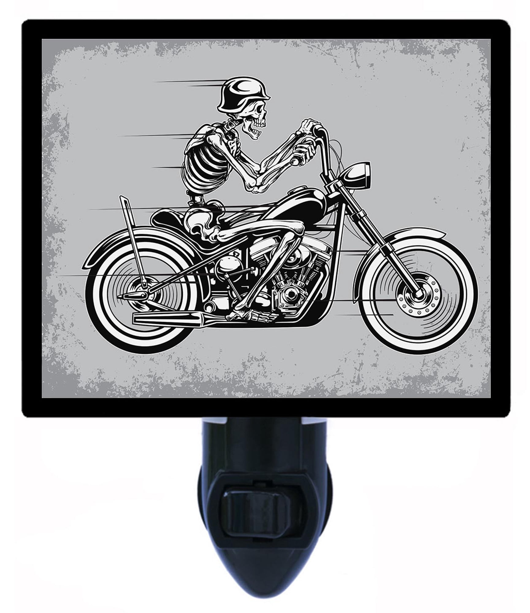 Night Light - Skeleton Ride. | Motorcycle Theme, Includes Free ...