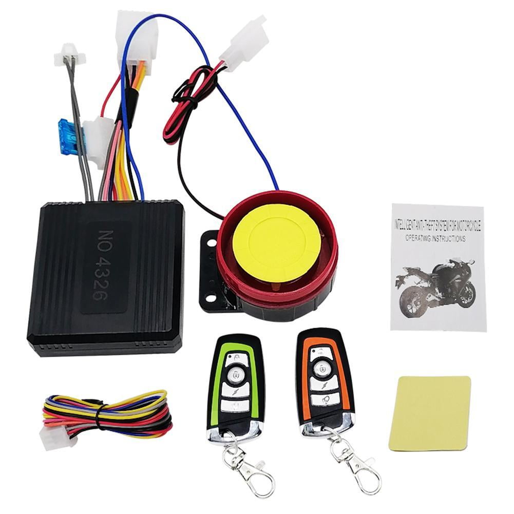 Motorcycle One-way Anti-theft Device 12V Vibration Alarm with Remote ...