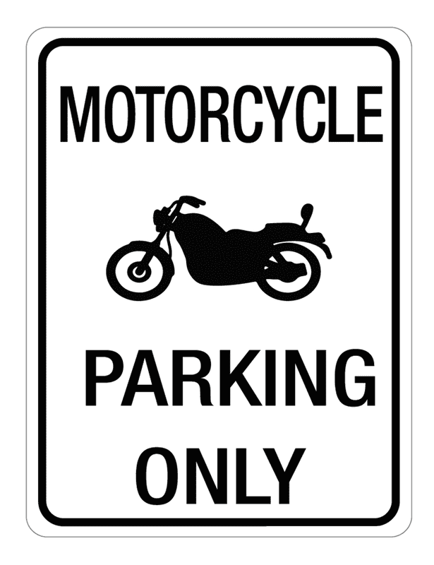 Motorcycle Parking Only Funny Vintage Tin Signs 8 X 12 Inch Wall Art ...