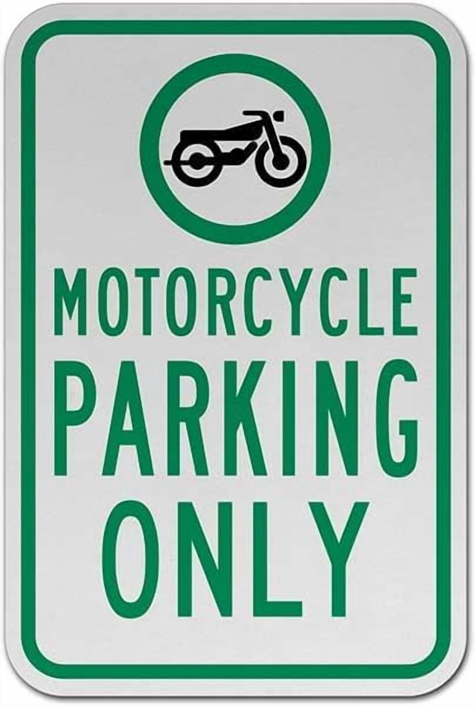 Motorcycle Parking Only Sign Signs Reserved #1 Metal Tin \8 x 12 Inch ...