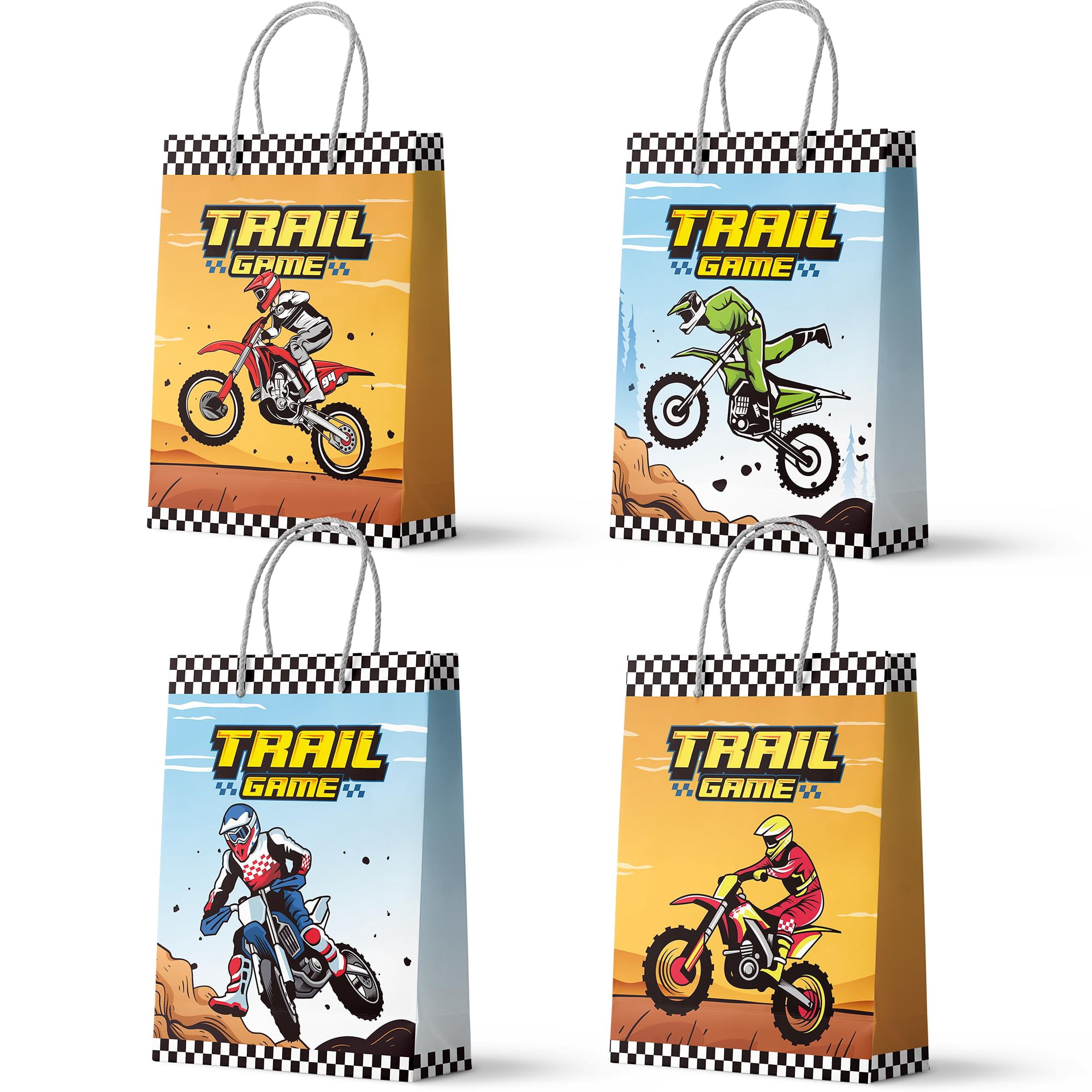 Motorcycle Party Gift Bags, IFF17 24 Pcs Dirt Party Bags Set ...