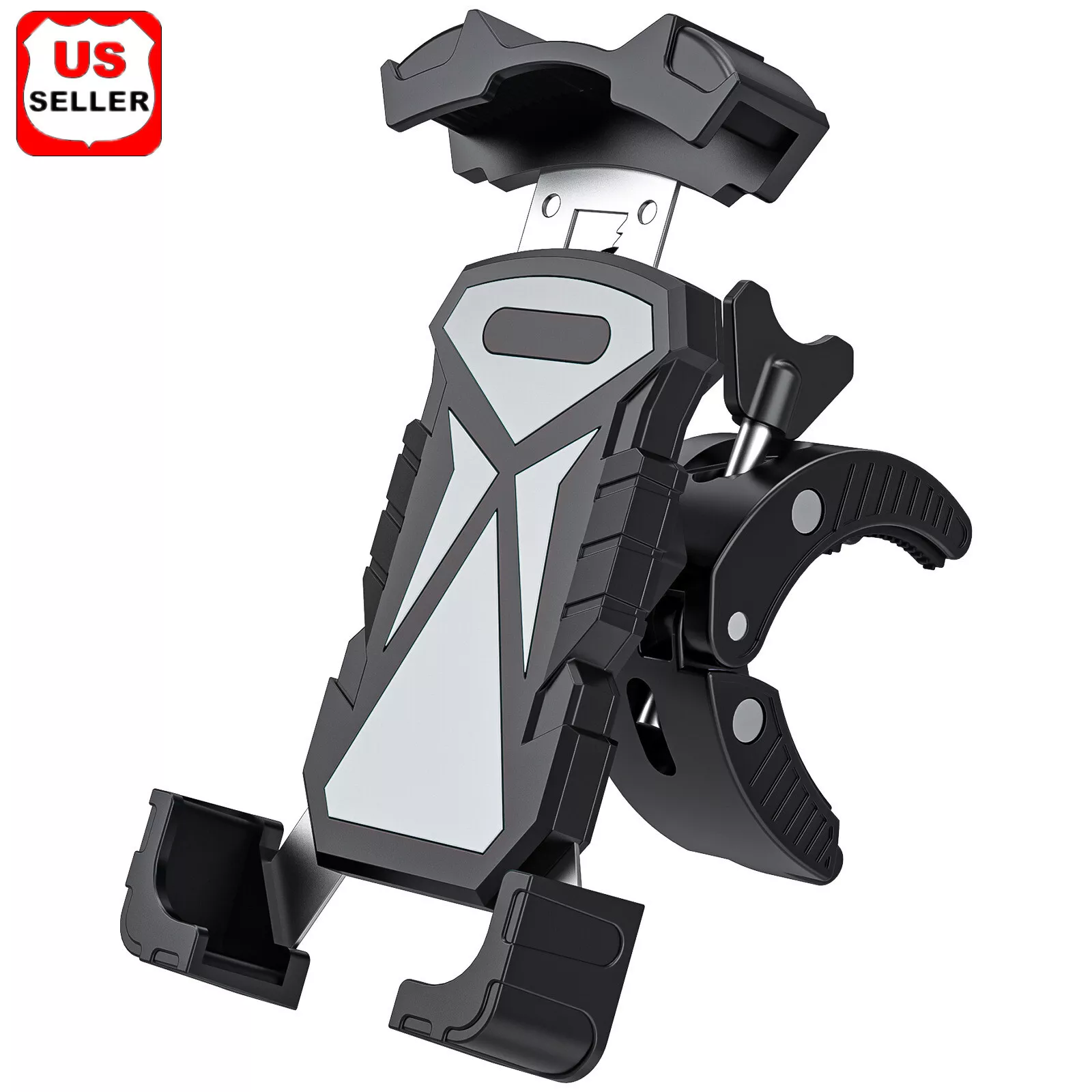 Motorcycle Phone Mount Auto Lock 100mph Military Anti-Shake Bike Phone Holder - Walmart.com