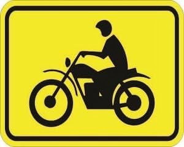 Motorcycle Plaque Sign Traffic Warning Signs Metal Sign Tin Sign 8x12 ...