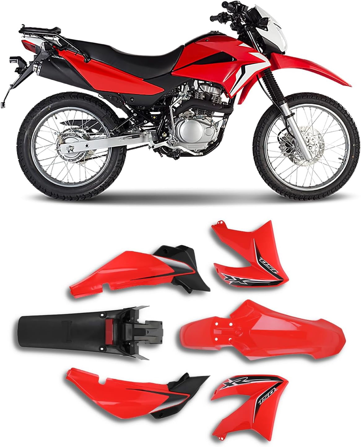 Motorcycle Plastic Fender Fairing Body Kit for XR150L Dual Sport Dirt ...