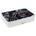 Motorcycle Portable PU Leather Earring Holder with Removable ...