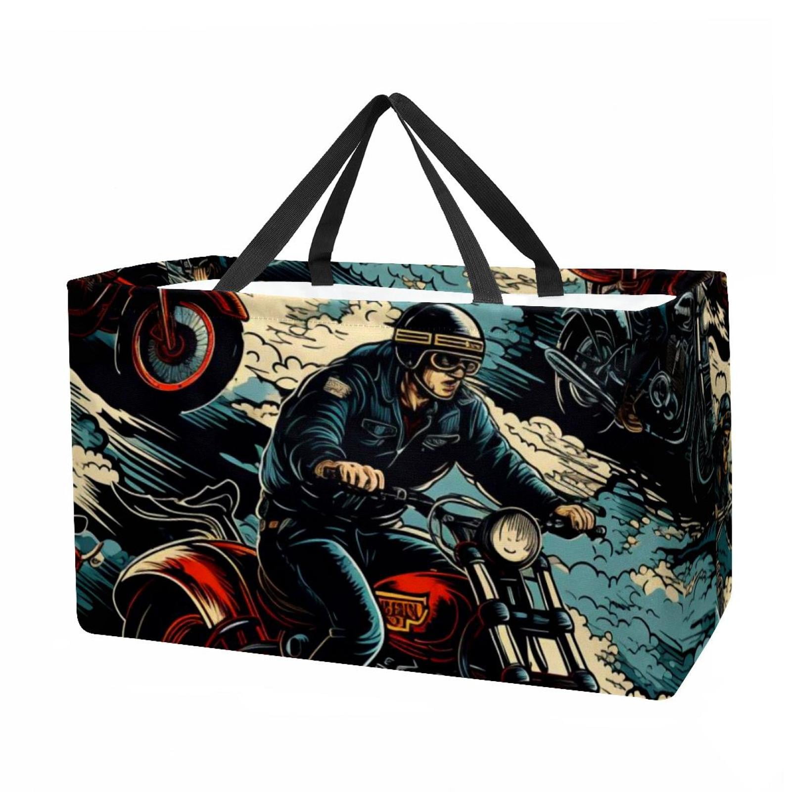 Motorcycle Portable Reusable Collapsible Bucket Picnic Basket Grocery ...