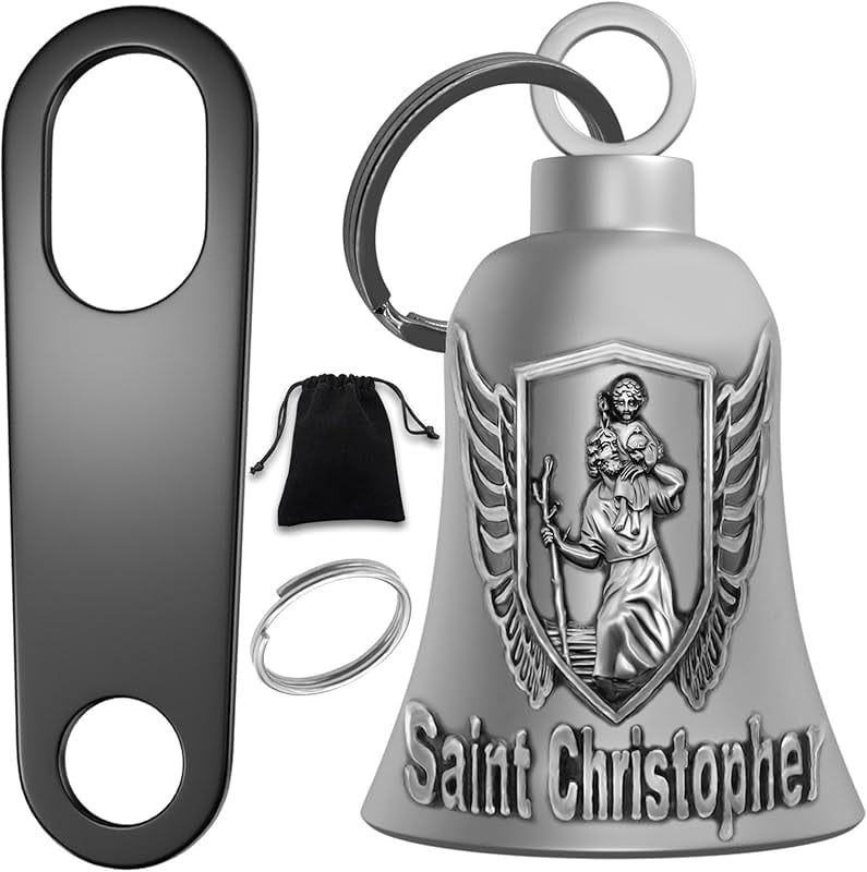 Motorcycle Protection Bell with 2 Keychains & Hanger - Road Safety ...