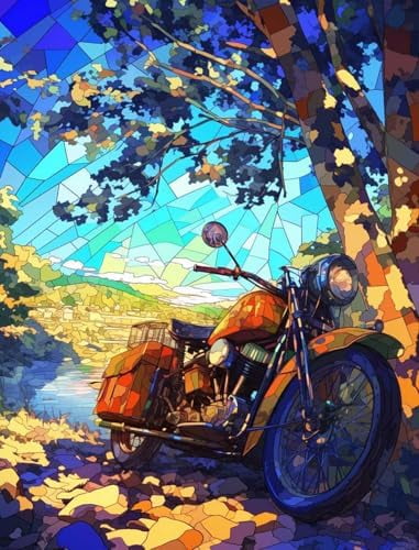 Motorcycle Puzzle for Adults Educational Intellectual Jigsaw Puzzle ...