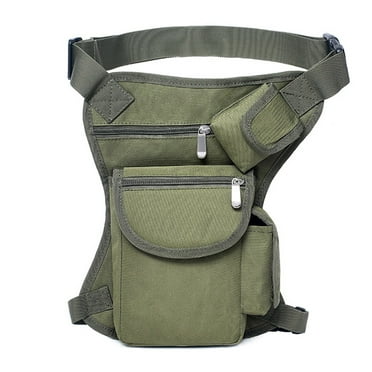 Holanew Canvas Drop Leg Bag, Outdoor Waist Pack, Multi-Pocket Fanny ...