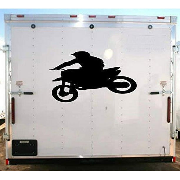 Motorcycle Racing Trailer Decal Vinyl Sticker Auto Decor Graphic Kit Aftermarket Stickers moto01 ...