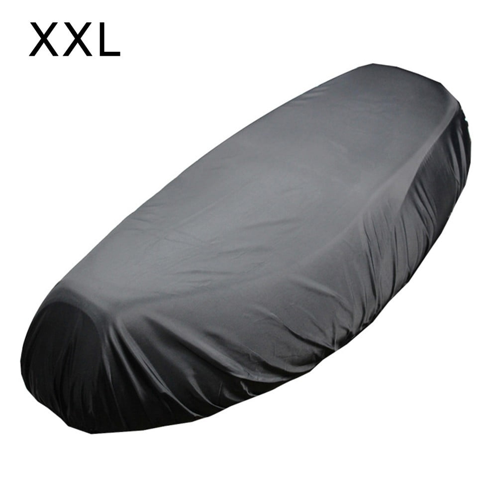 Motorcycle Rain Seat Cover Universal Flexible Waterproof Saddle Cover Black - Walmart.com