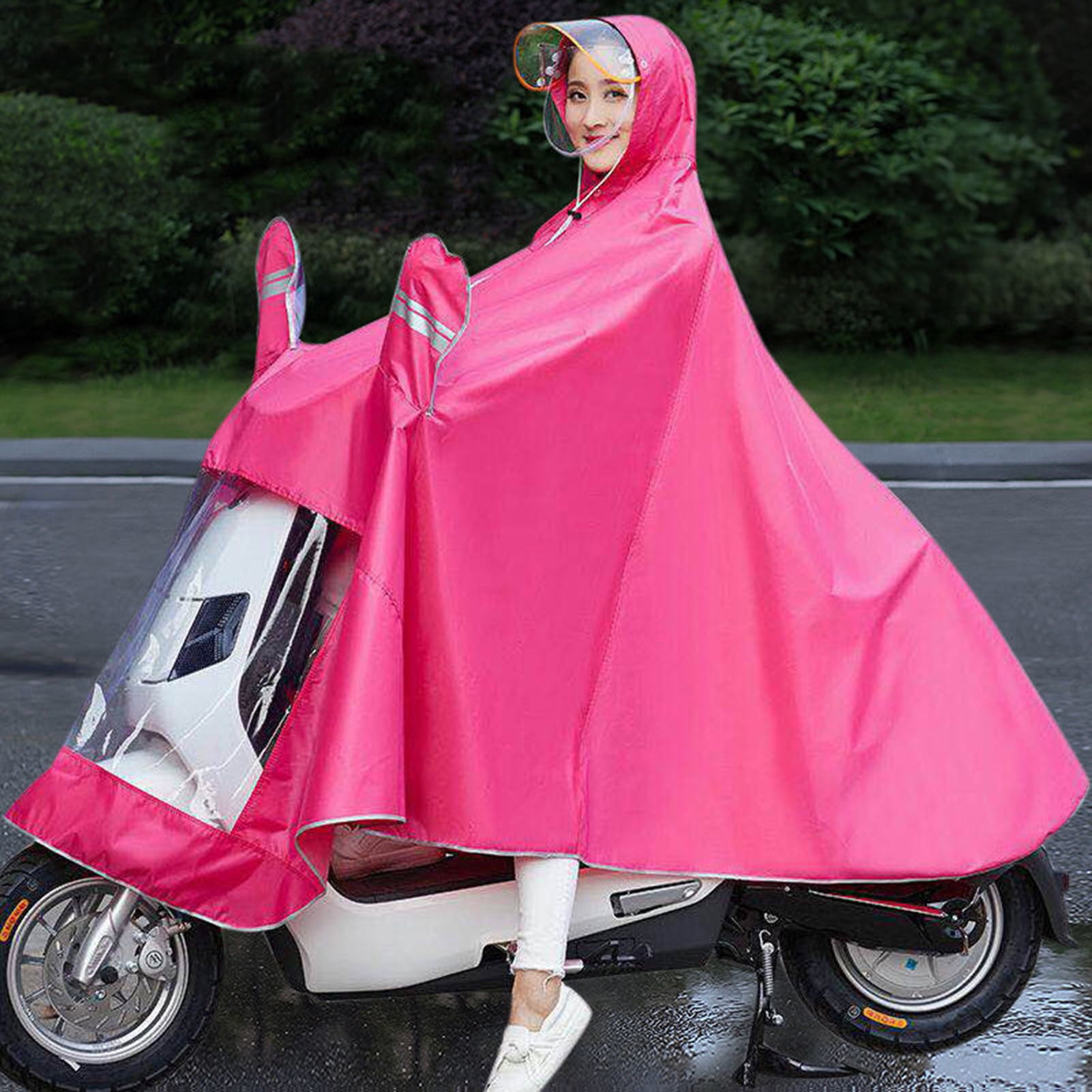 Motorcycle Raincoat Cycling Rain Poncho Waterproof Scooter Rain Capes ...