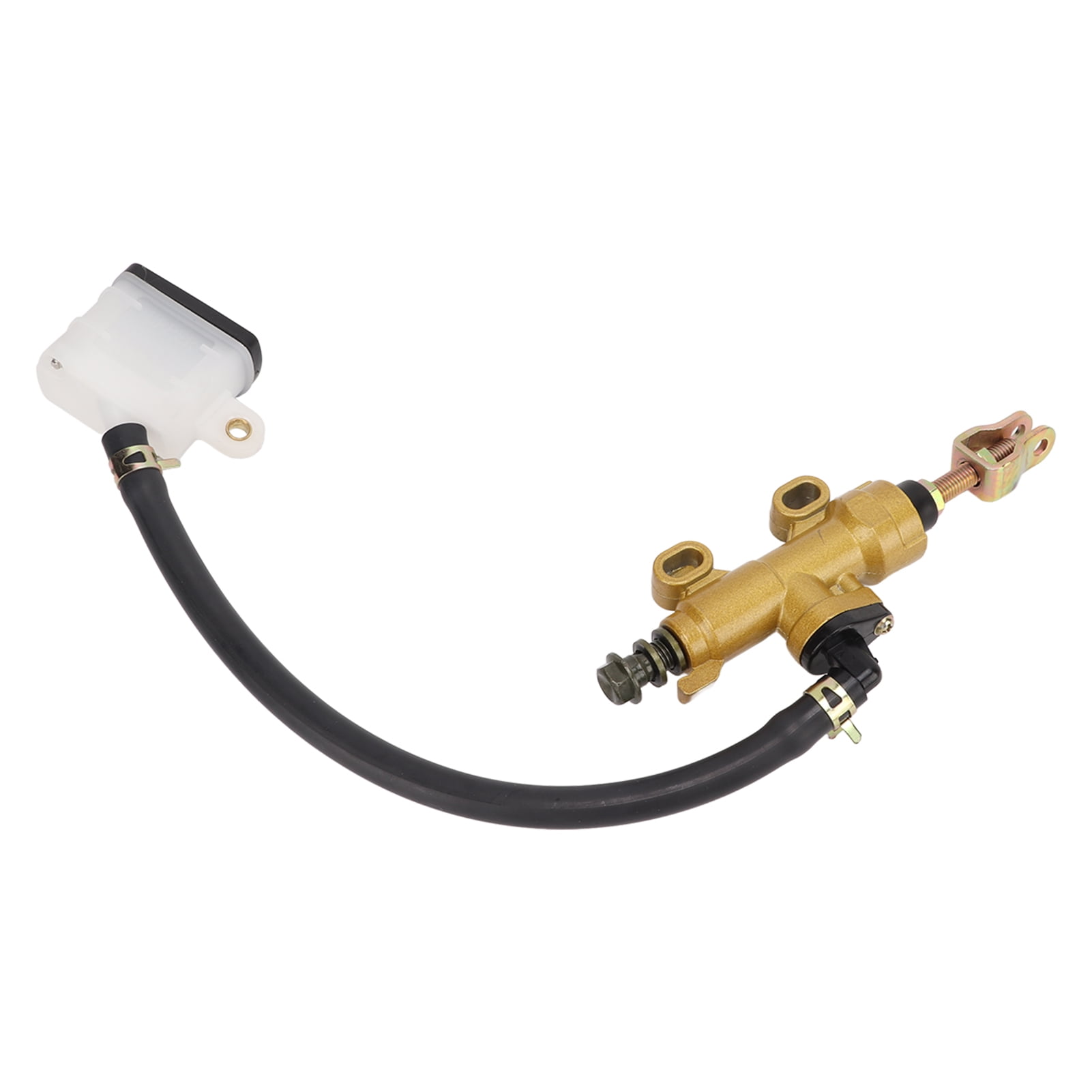 Motorcycle Rear Brake Pump Master Cylinder Kit Hydraulic with Reservoir ...