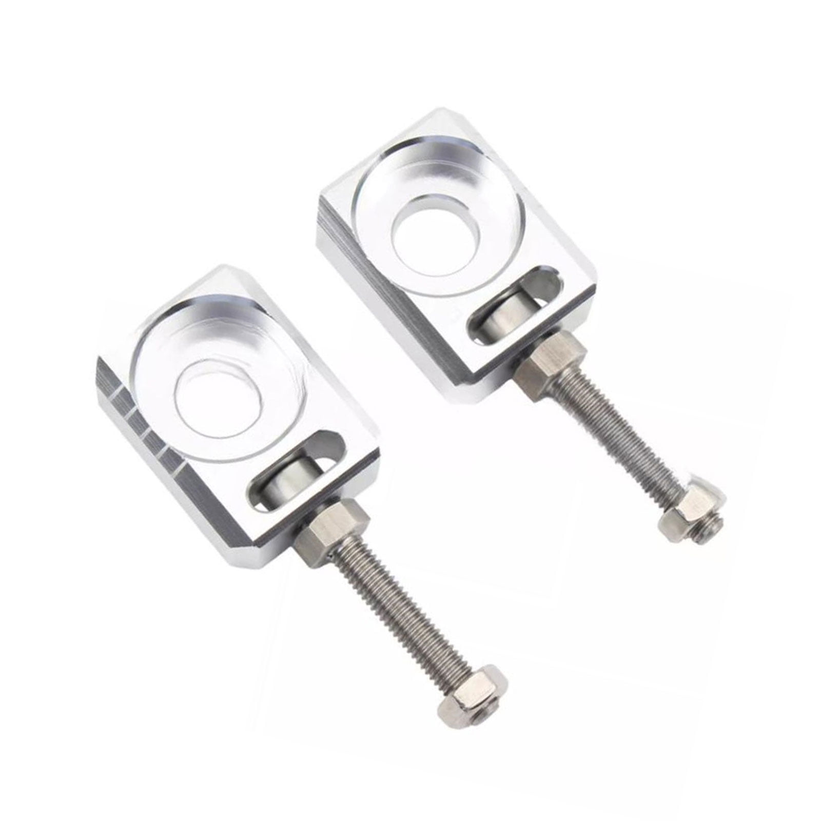 Motorcycle Rear Chain Tensioner Easy Adjust Aluminum Rear Wheel Axles ...