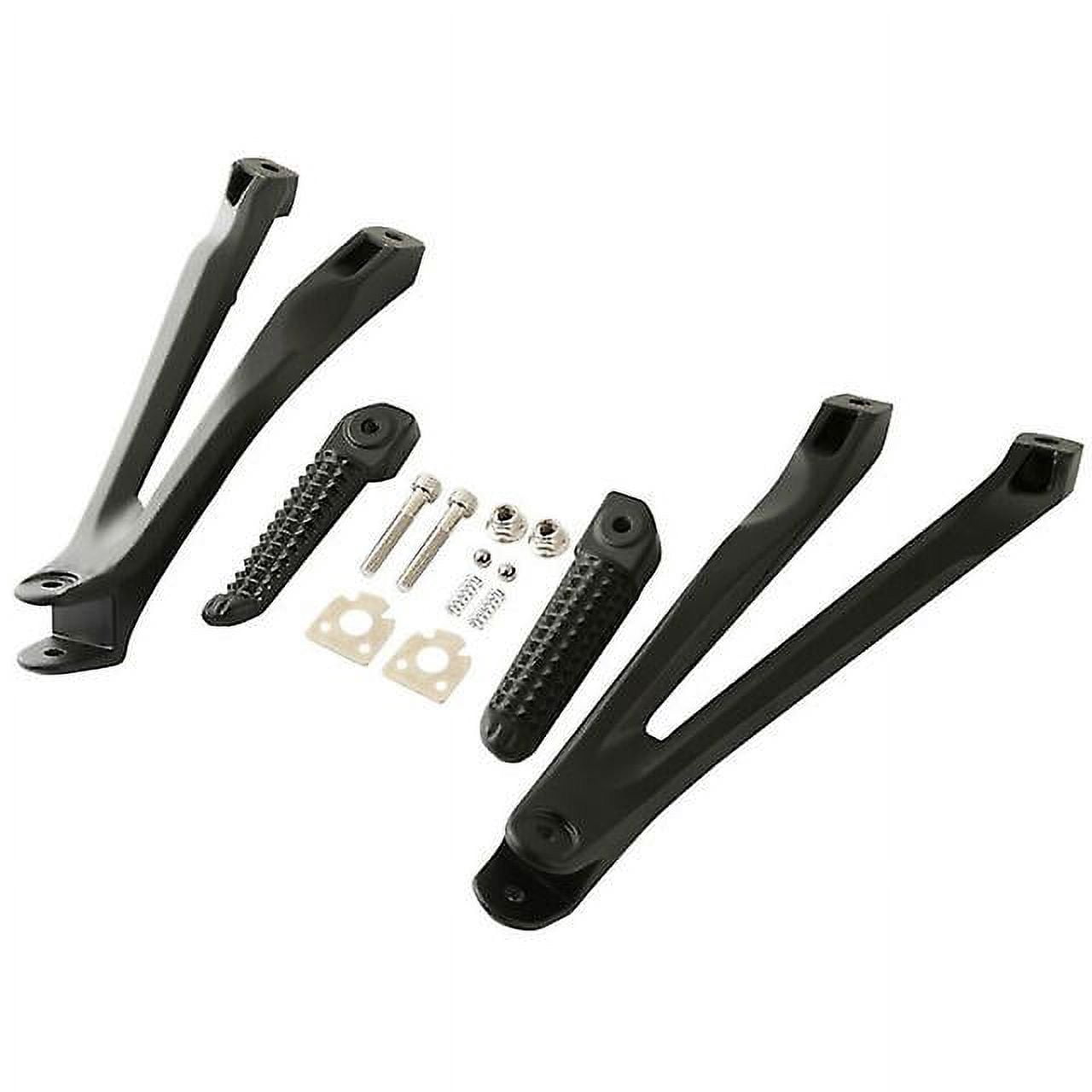 Motorcycle Rear Passenger Footrest Foot Pegs Bracket Pedal Set ...