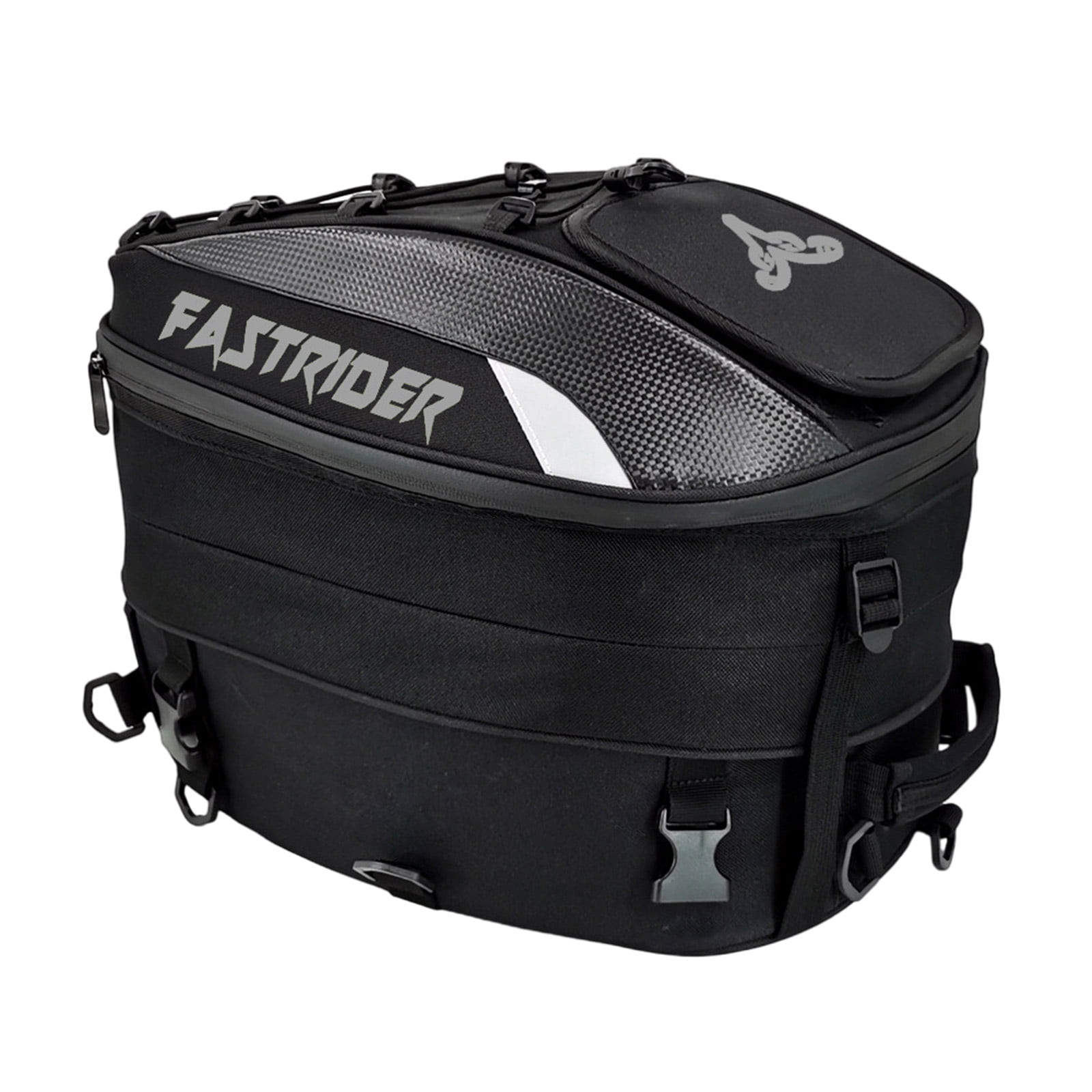 Motorcycle Rear Seats Bag with Adjustable Strap Suitable for Helmets ...