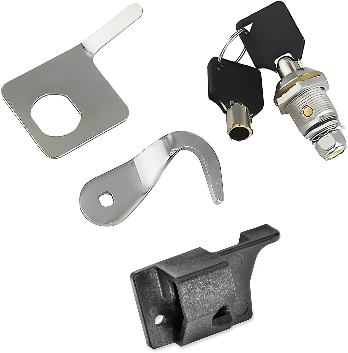 Motorcycle Rear Trunk Tour-Pak Lock with Key, EZ Tour-Pak Lid Catch ...