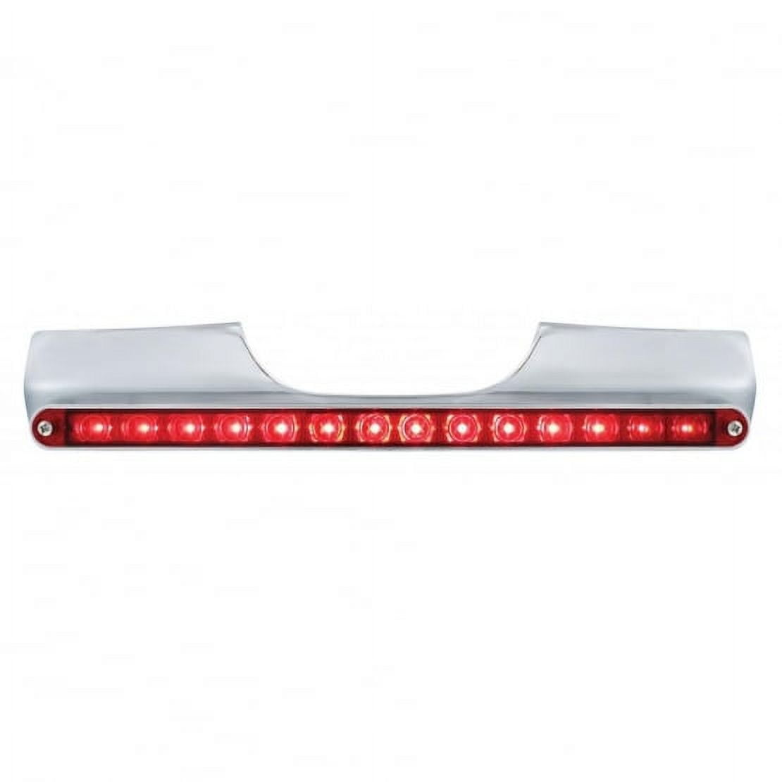 Motorcycle Rear Turn Signal Bar with 12" LED Light Bar - 14 Red LED/Red ...