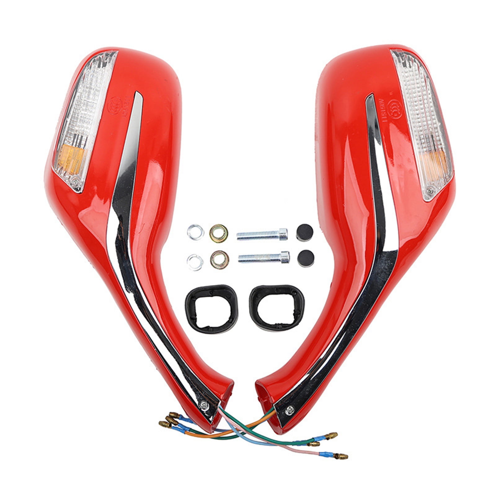 Motorcycle Rearview LED Turn Signals Rear View Side View for Most Model ...
