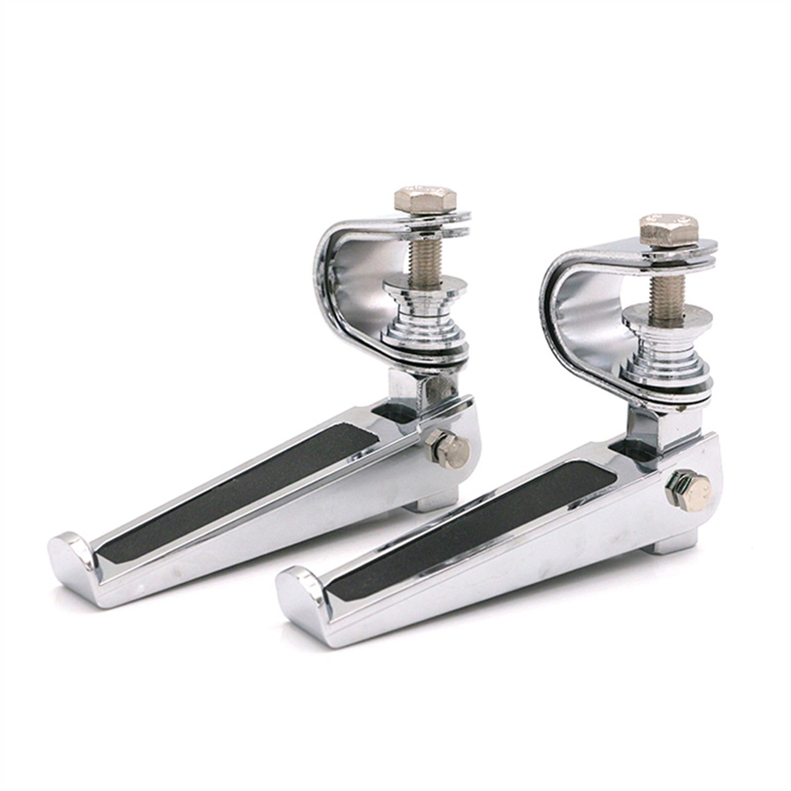 Motorcycle Refit Foot Pegs Scooter Vintage Foot Rest Motor Retro Black ...