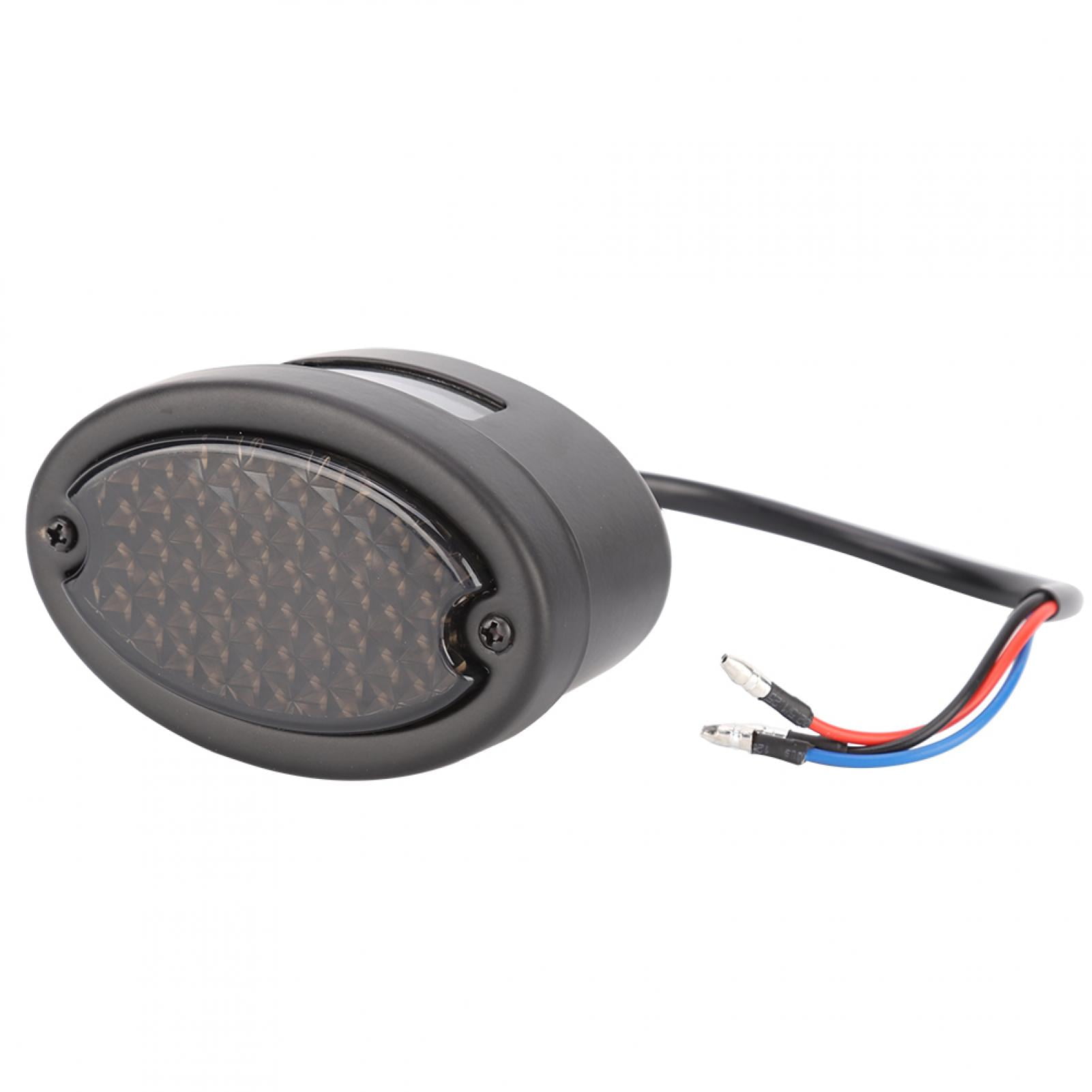 Motorcycle Retro LED Rear Tail Light Indicator Stop Brake License Plate ...