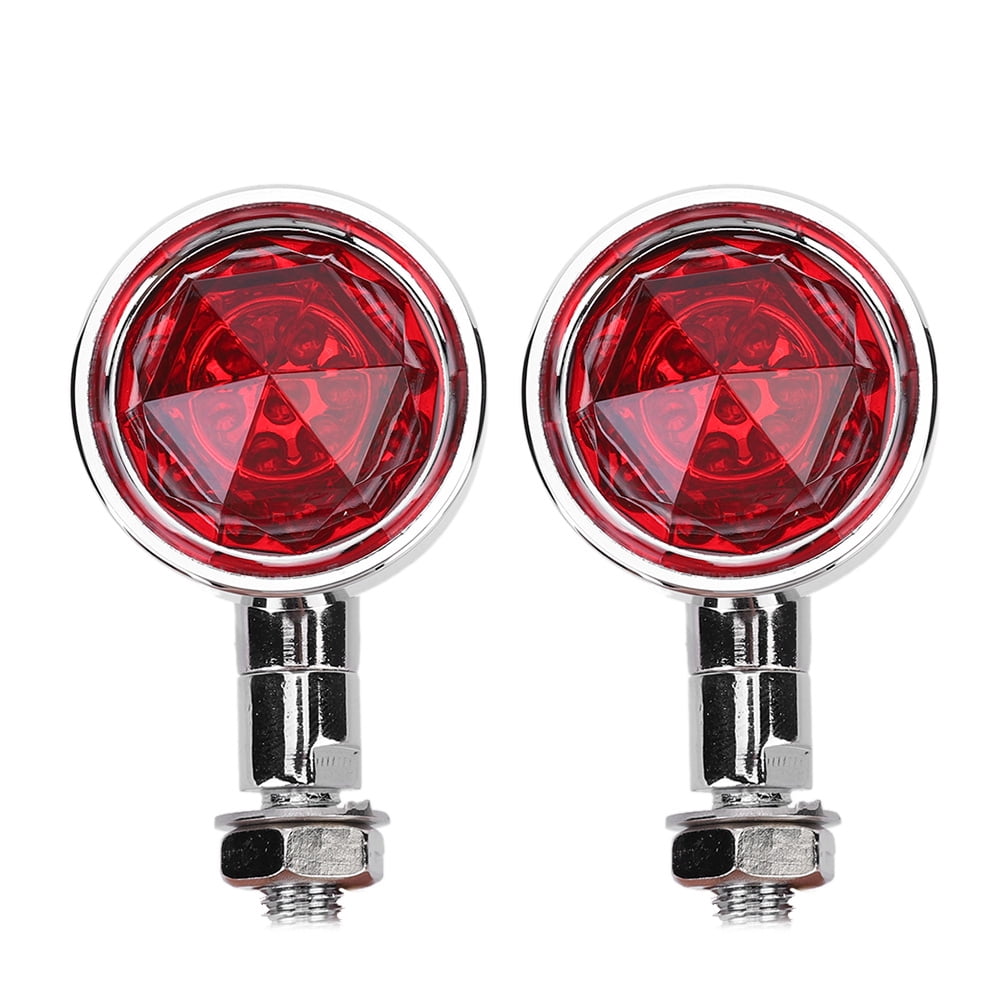 Motorcycle Retro Style Bullet LED Turn Signal Flashlight Indicator Fit ...