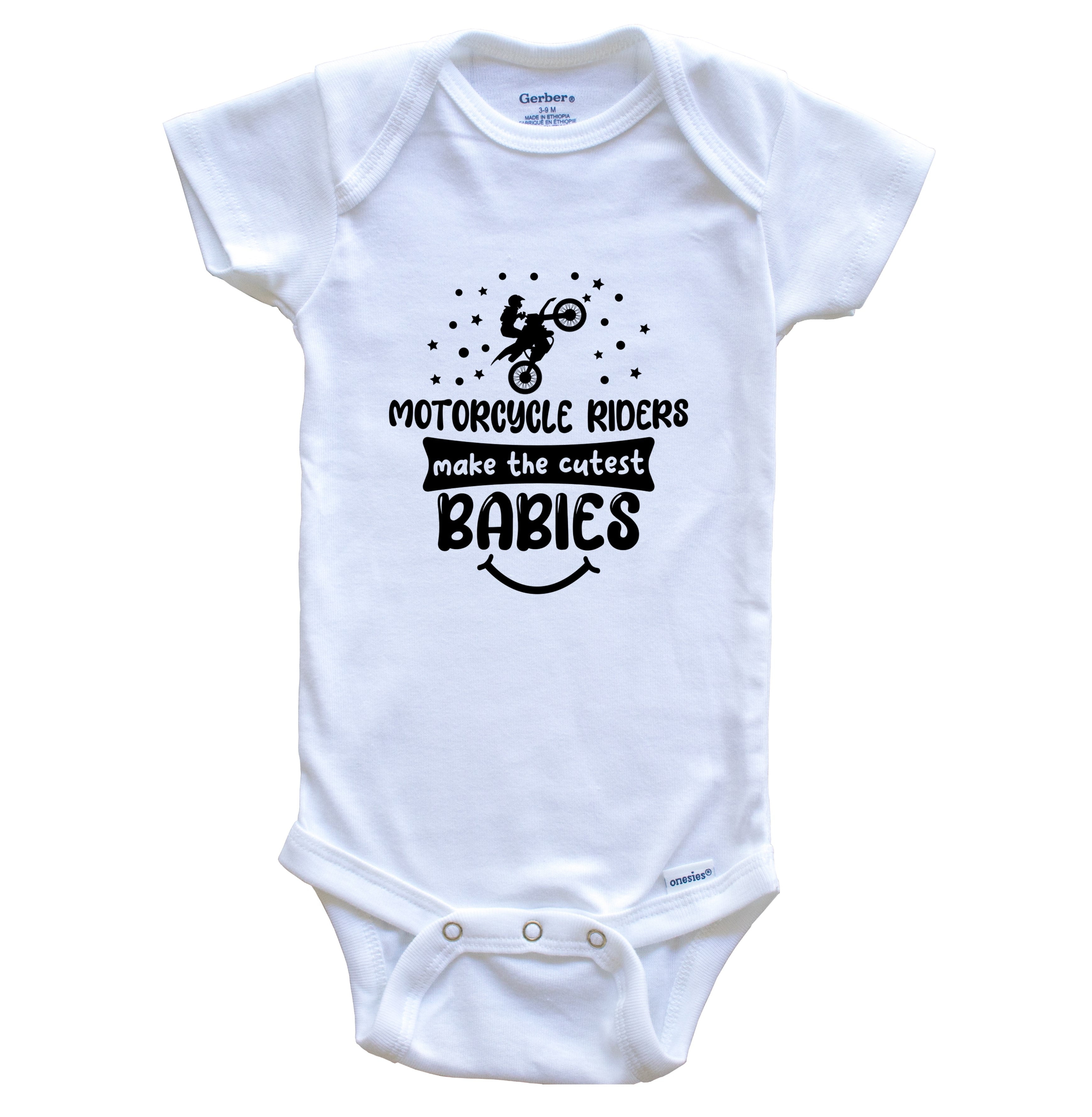Motorcycle Riders Make the Cutest Babies Funny Motorcycle Baby Bodysuit ...