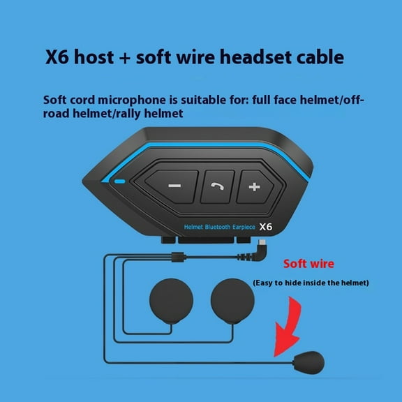 MaxTo Helmets Motorcycle Intercom Headset with HD Camera Recorder ...