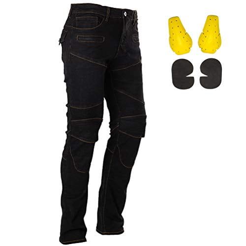Motorcycle Riding Jeans Armor Racing Cycling Pants with 4 Knee Hip ...