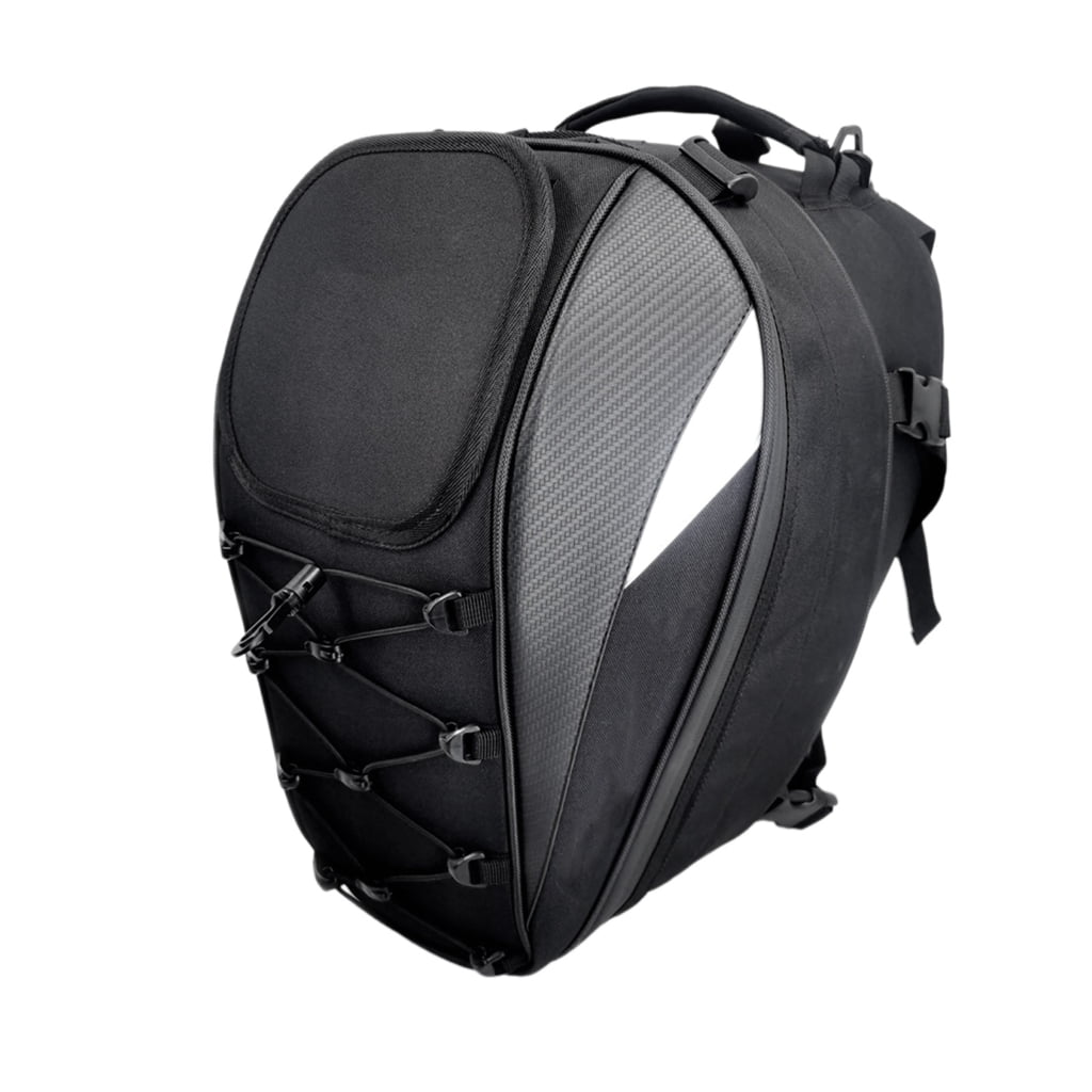 Motorcycle Riding Pack Multiuse Tail Bag Helmets Gear Organized Storage ...