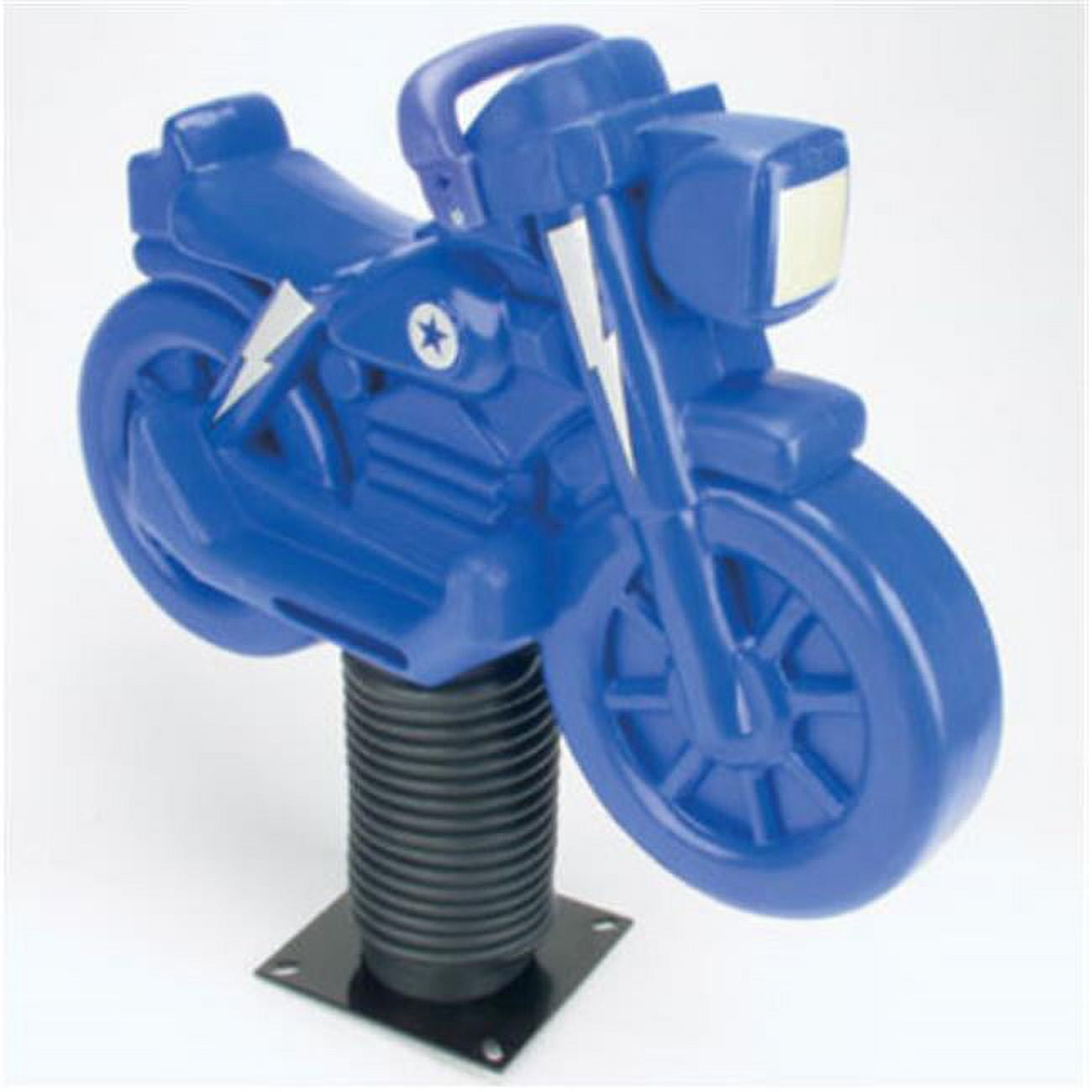 Motorcycle Roto Molded Spring Ride - Blue - Walmart.com