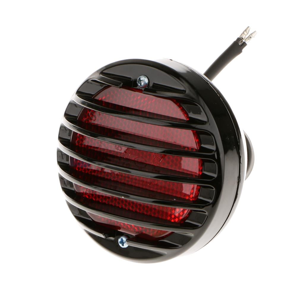 Motorcycle Round Tail Brake Light for Bobber Chopper Custom - Walmart.com