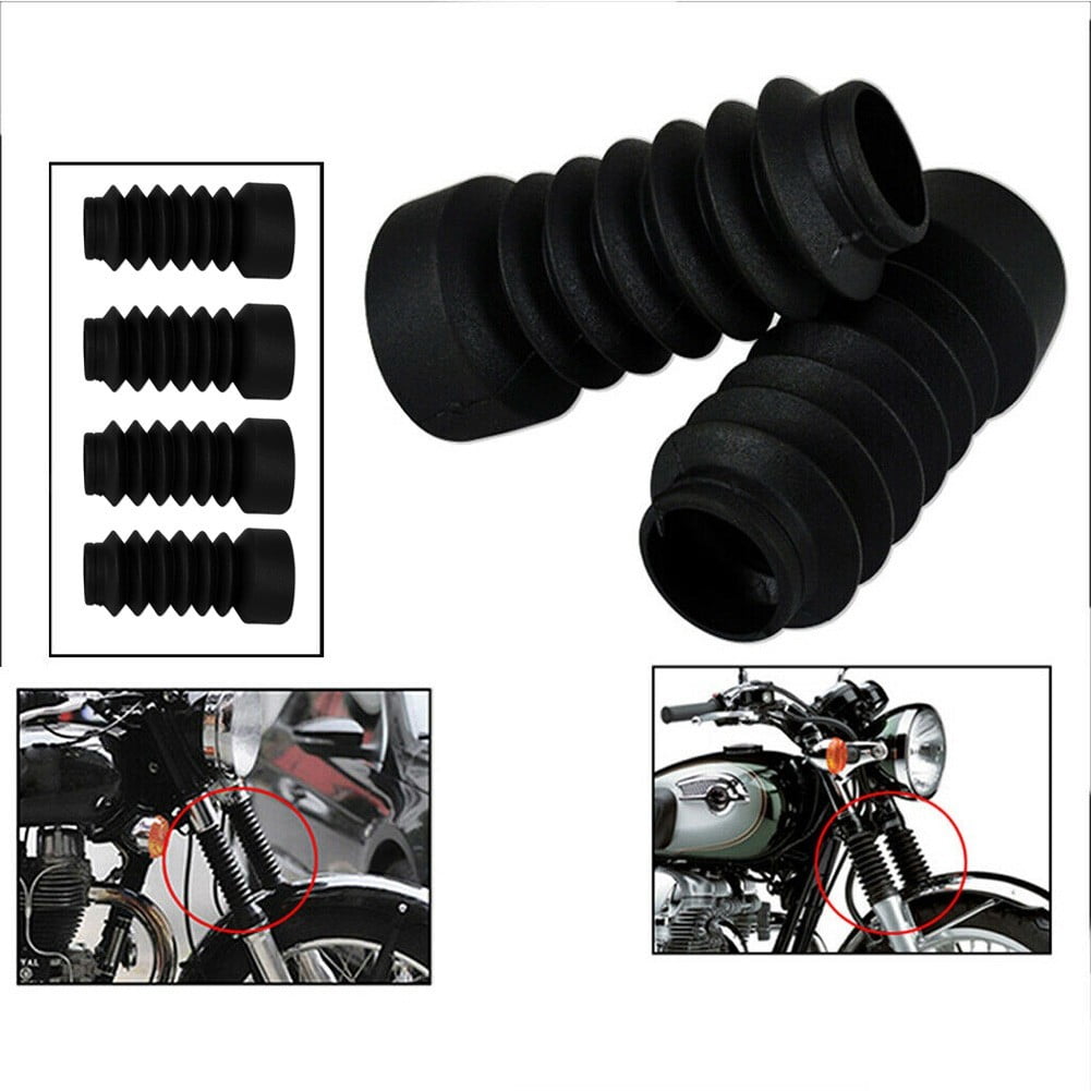 Motorcycle Rubber Front Fork Gaiters Dust Cover Gaitors Boots For ...