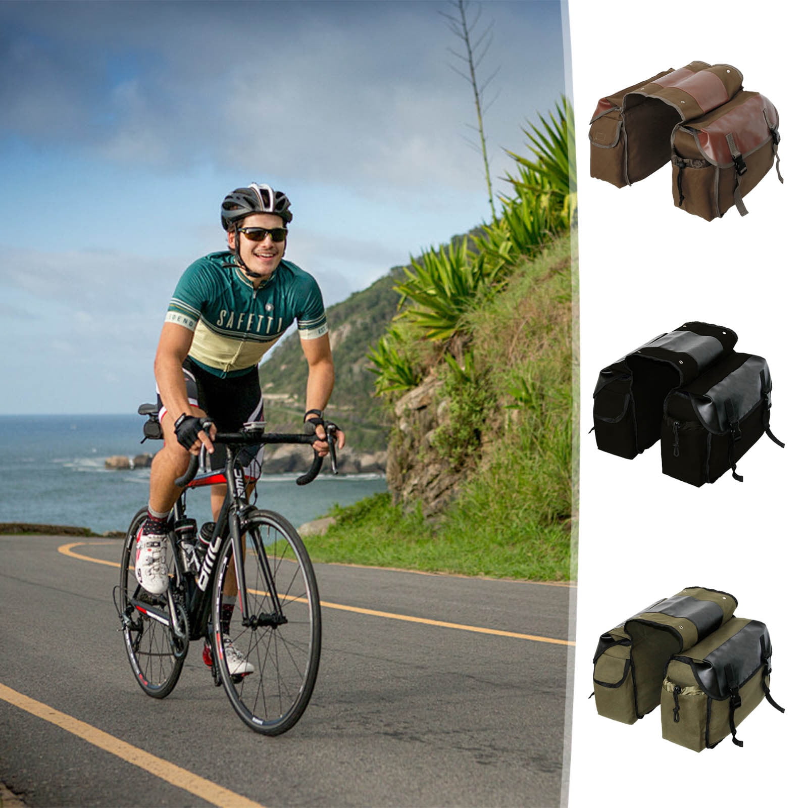 Motorcycle Saddle Bags Side Bags for Tools Cycling Luggage and Riding ...