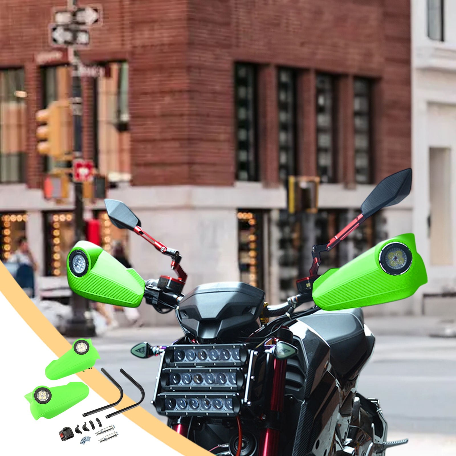 Motorcycle Safety Modification Accessories, Reflective Fall Prevention ...