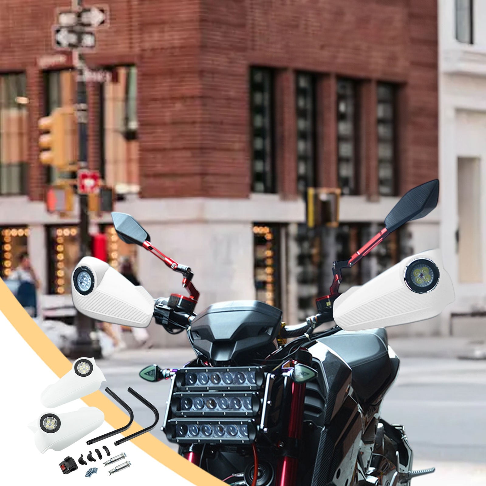 Motorcycle Safety Modification, Protective Gear, Anti-Fall Straps + LED ...