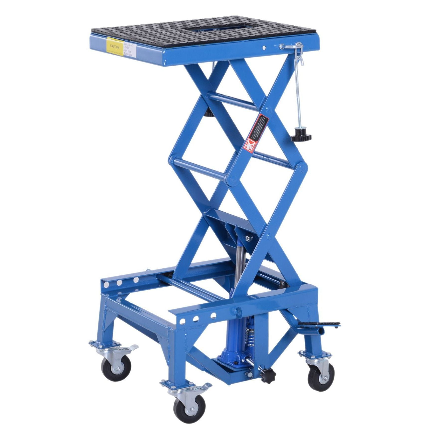 Motorcycle Scissor Jack Lift 300 Lbs - Hydraulic Foot Step Lift Stand ...