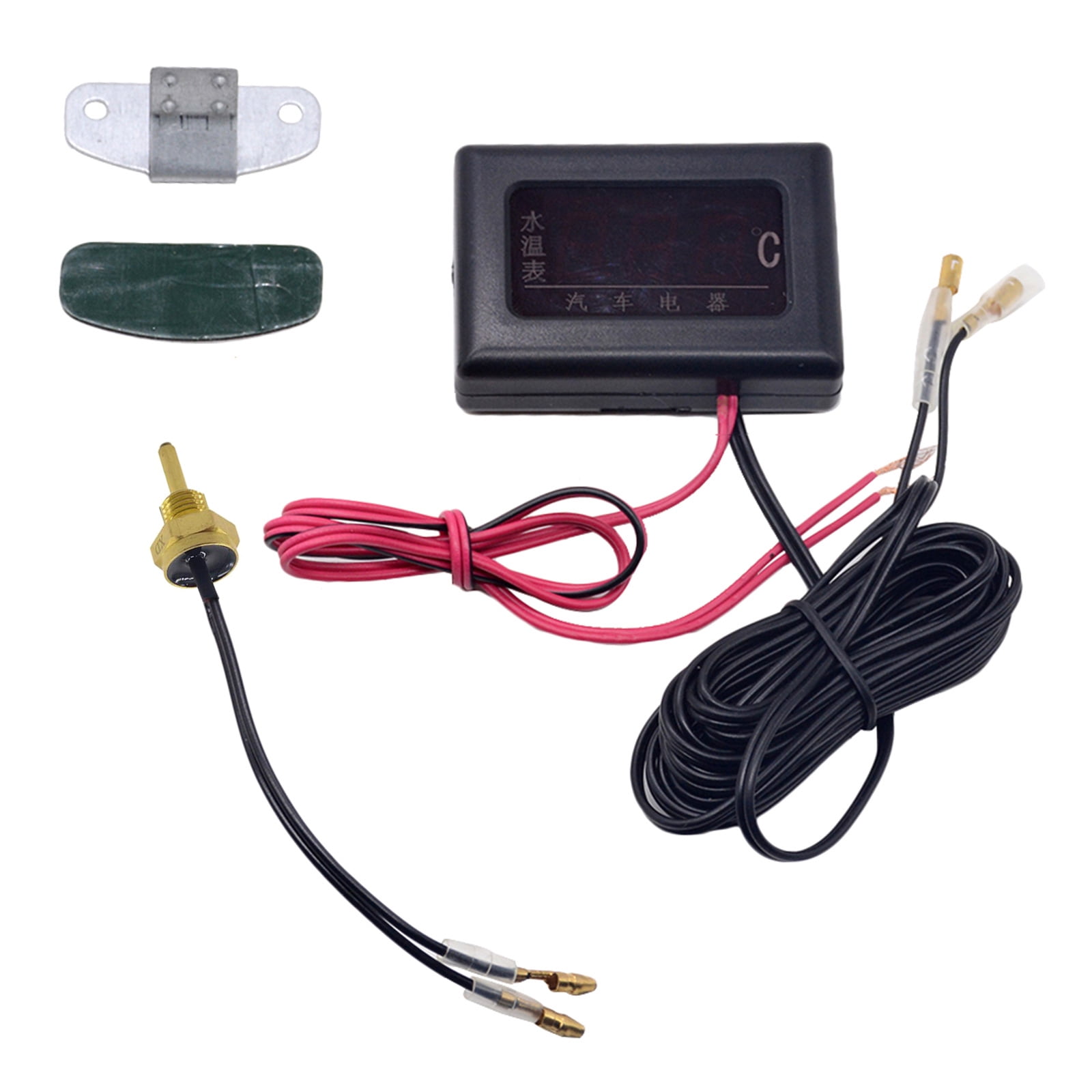 Motorcycle Scooter LCD Screen Digital Motorcycle Temperature Gauge ...