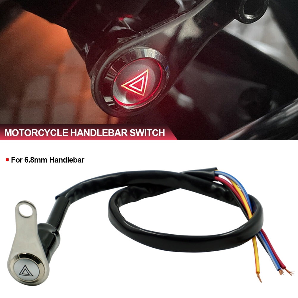 Motorcycle Scooter ON-OFF Hazard Light 5 wire Switch Emergency Warning ...