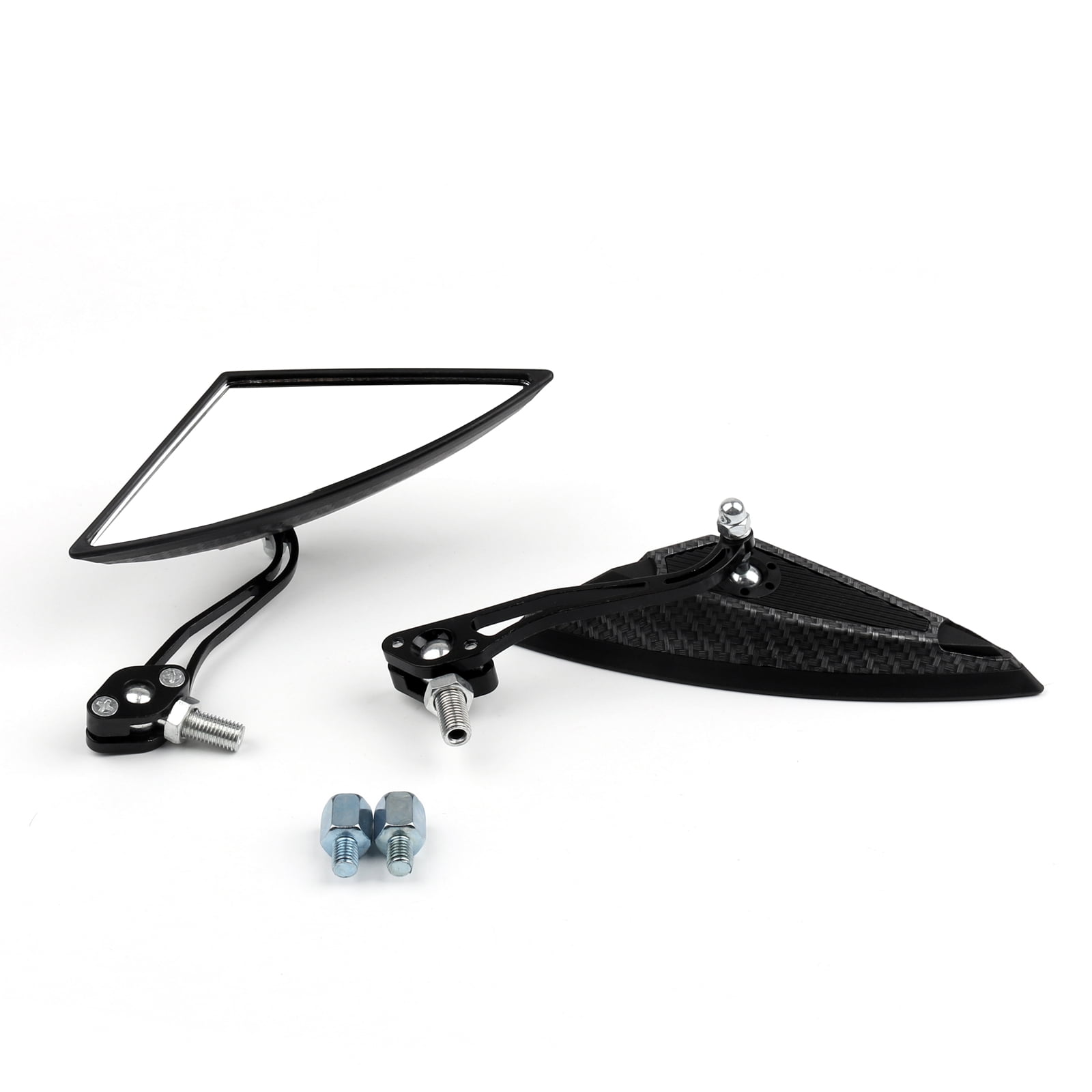 Motorcycle Scooter Side Rear View Mirrors Modification Mirror 8mm 10mm ...