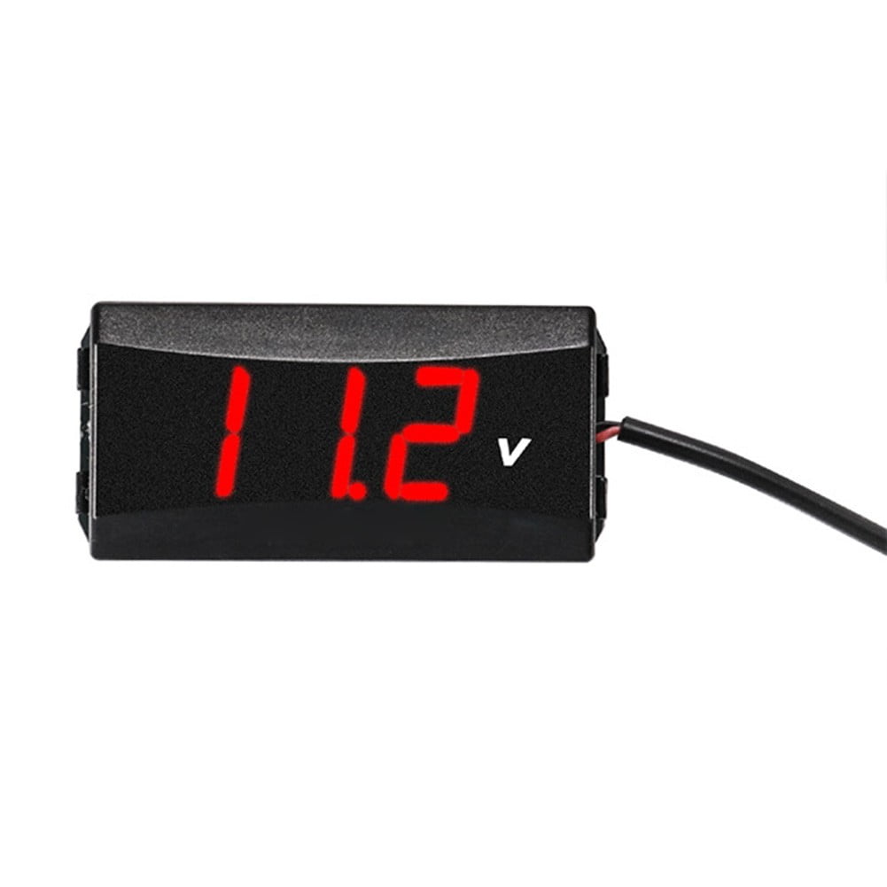 Motorcycle Scooter Waterproof Voltmeter Meter DC12-48V LED Digital ...