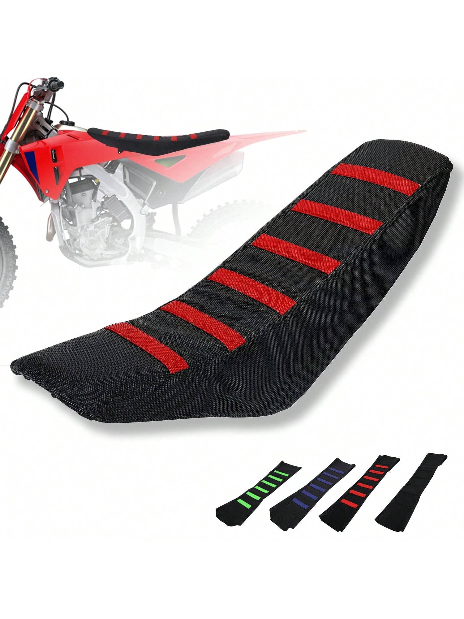 Motorcycle Seat Cover Gripper Soft Rubber Universal For 50cc 250cc CRF ...