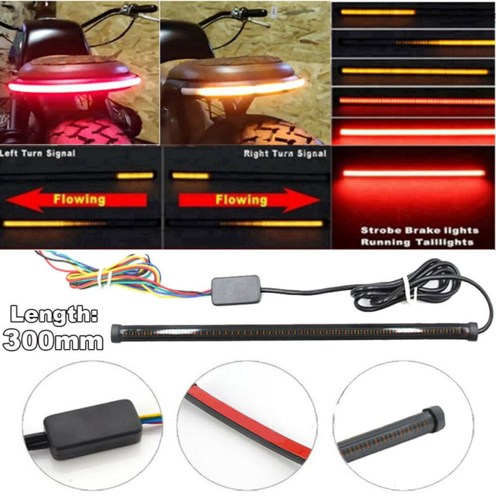 Motorcycle Sequential Switchback Flowing Led Tailrake Turn Signal Strip ...