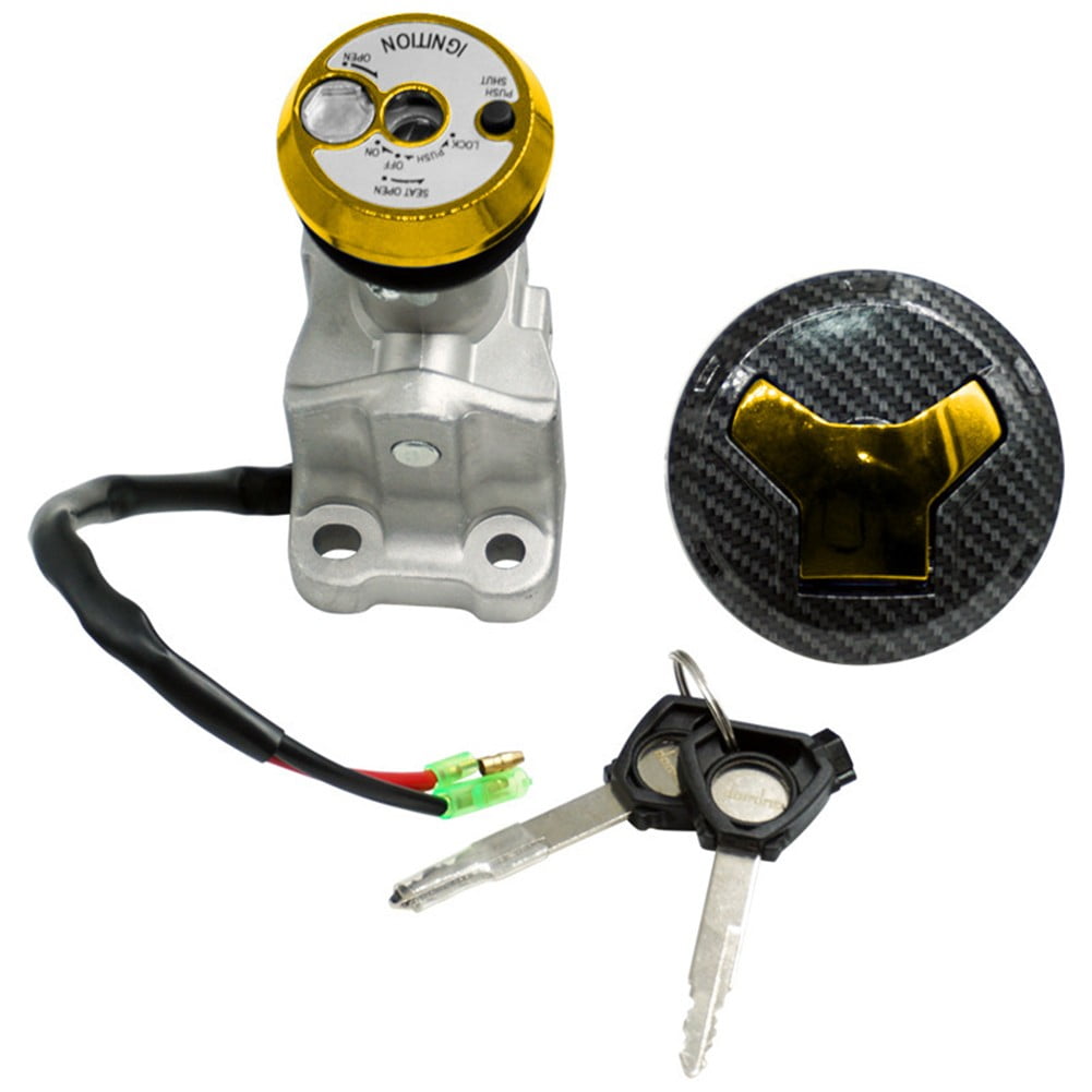 Motorcycle Set Lock Ignition Switch Fuel Tank Cover Lock Assembly For ...