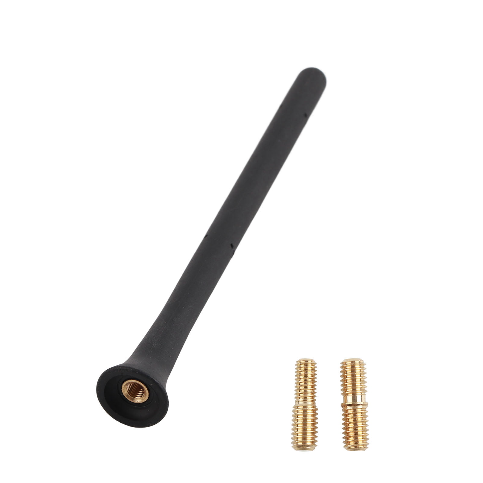 Motorcycle Short Antenna Mast 6 3/4in Long Screw in Rubber Shape Memory ...